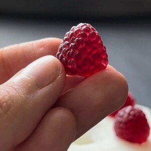 3D Realistic Raspberry Silicone Mold for Resin/ Wax/ Polymer Clay/ Soap ...