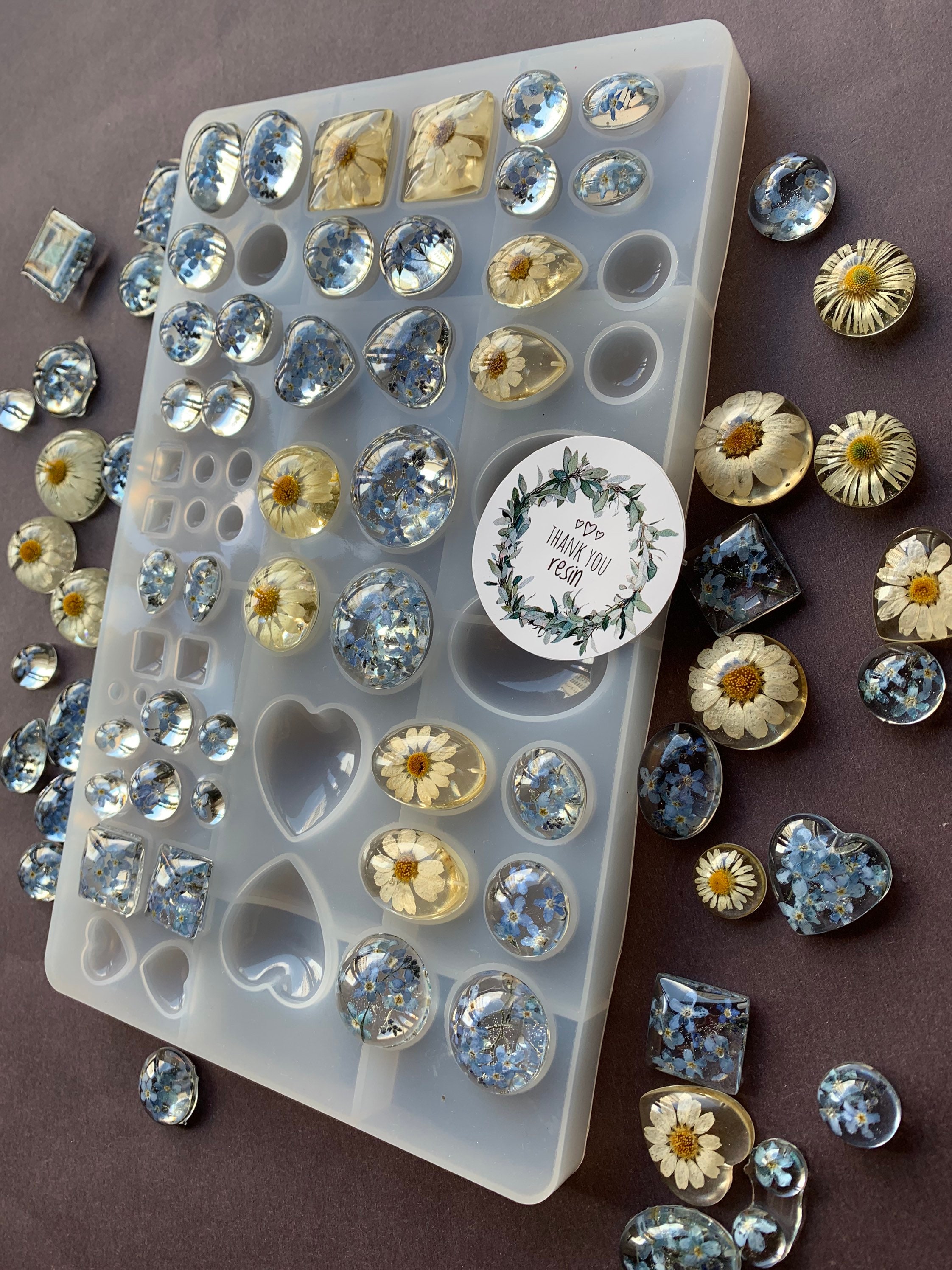 Pendant Silicone Mold: Jewelry, Earring, Ring, Necklace Craft Mould - Etsy