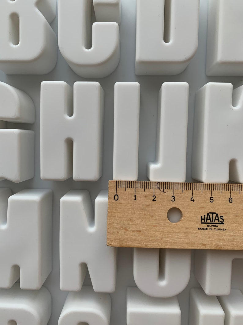 Alphabet Silicone Mold Big Letters Mold Keychain Shiny | Etsy