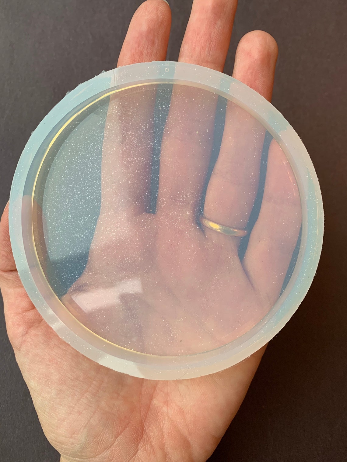 Round Coaster Mold Round Shiny Coaster Silicone Mould Circle - Etsy