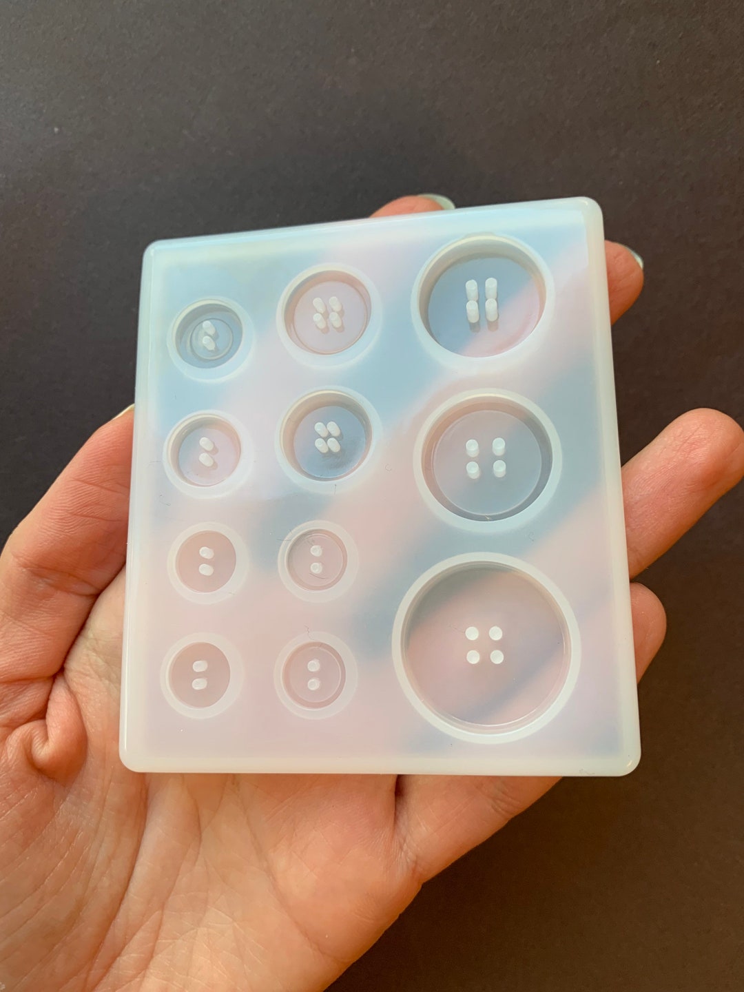 Button Silicone Mold, Button Resin Mold, Round Button Resin Mold, Multi ...