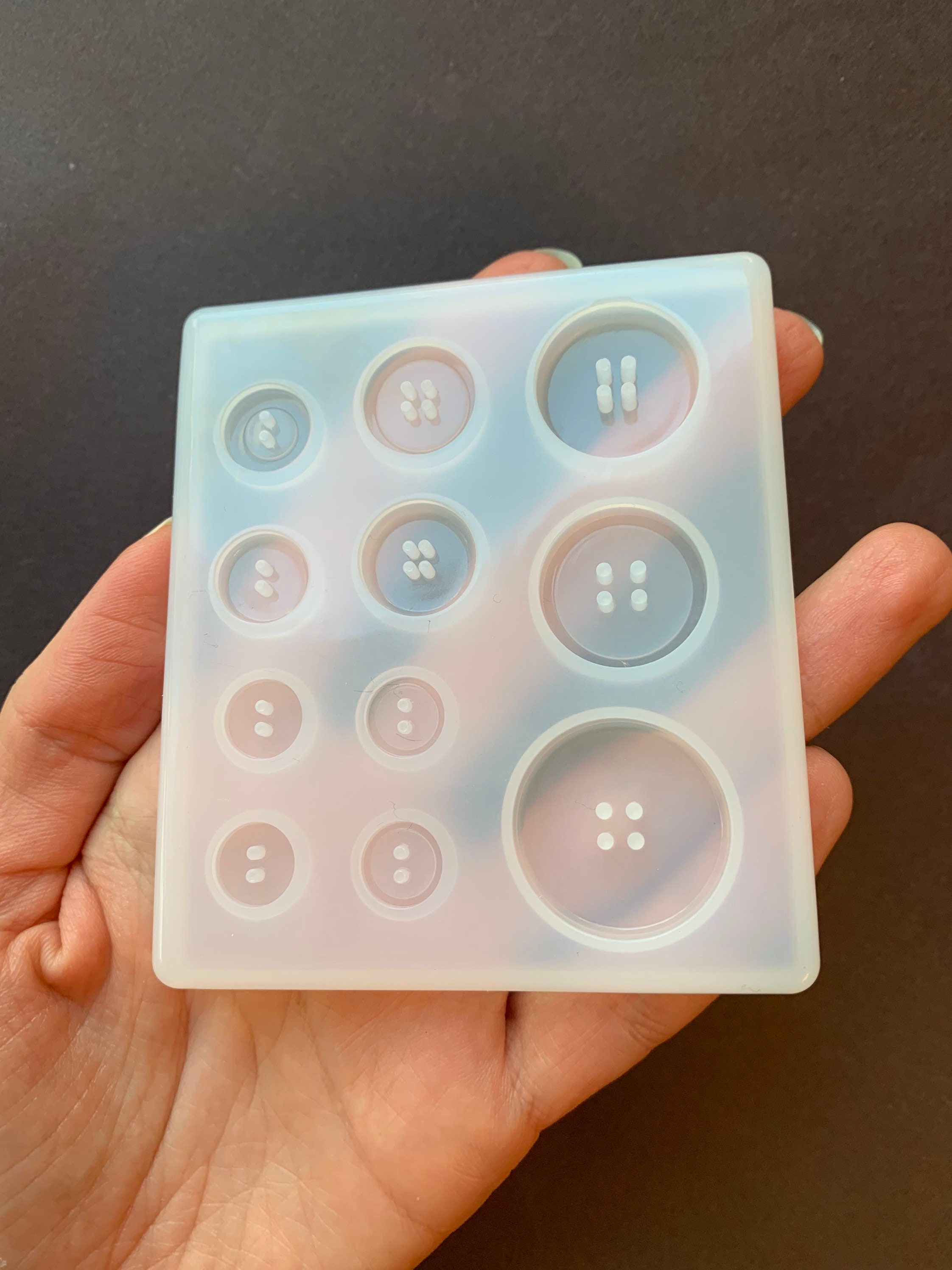 Button Silicone Mold Button Resin Mold Round Button Resin - Etsy