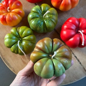 Handmade Heirloom Big Tomato Candle, Garden Lover’s Gift, Table ...