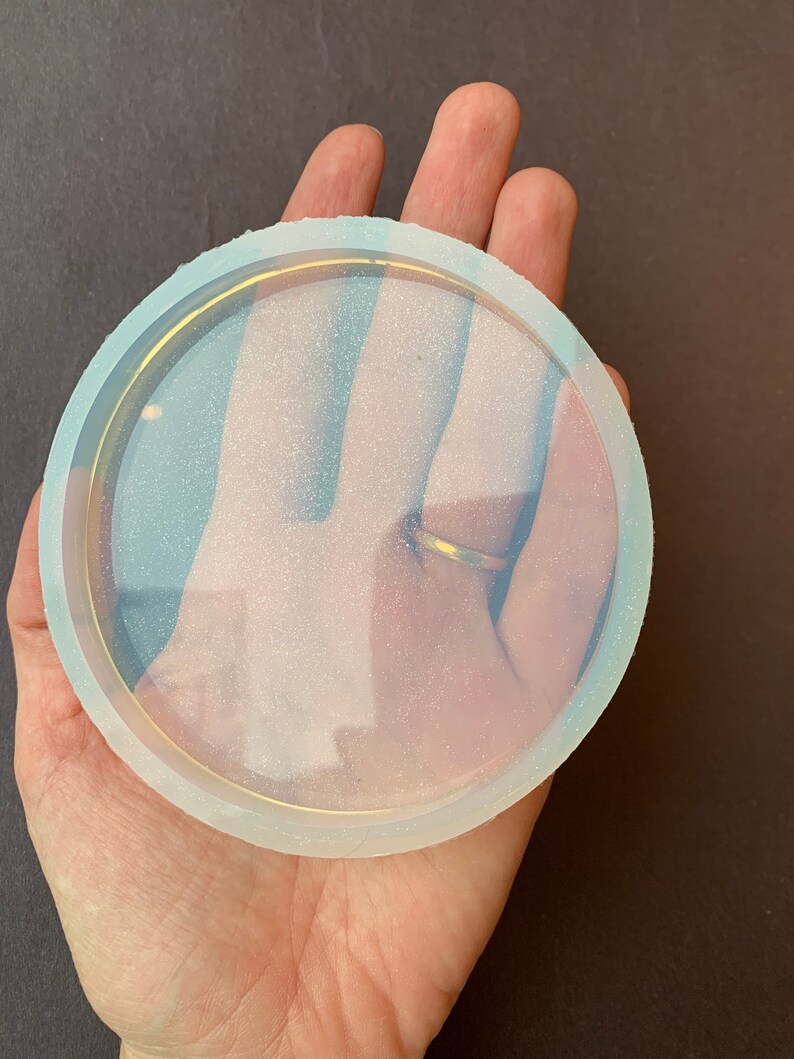 Round Coaster Mold Round Shiny Coaster Silicone Mould Circle - Etsy