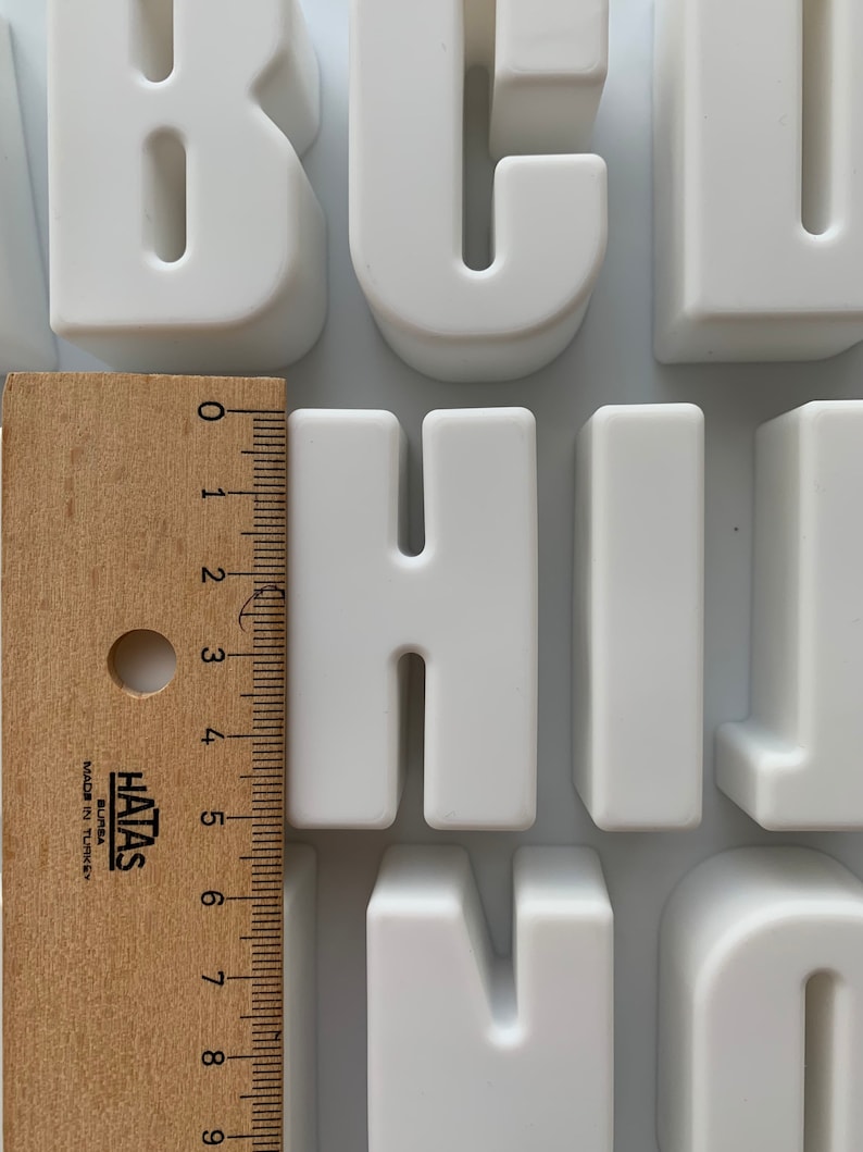 Large Alphabet Silicone Mold: Resin Keychain, Pendant Initial - Etsy