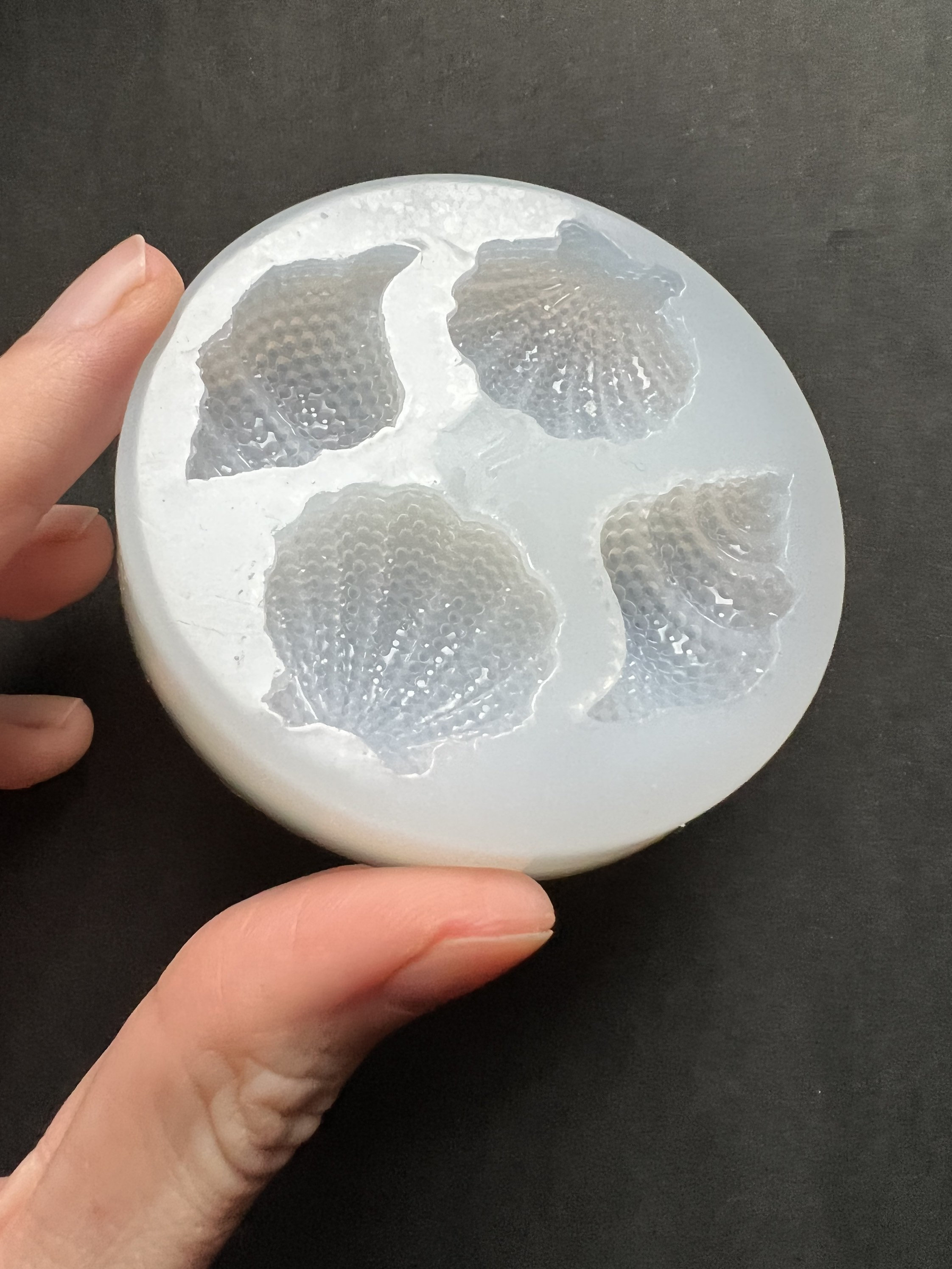 Multi-faceted Shell Conch Silicone Mold, Seashells Resin, Cake ...