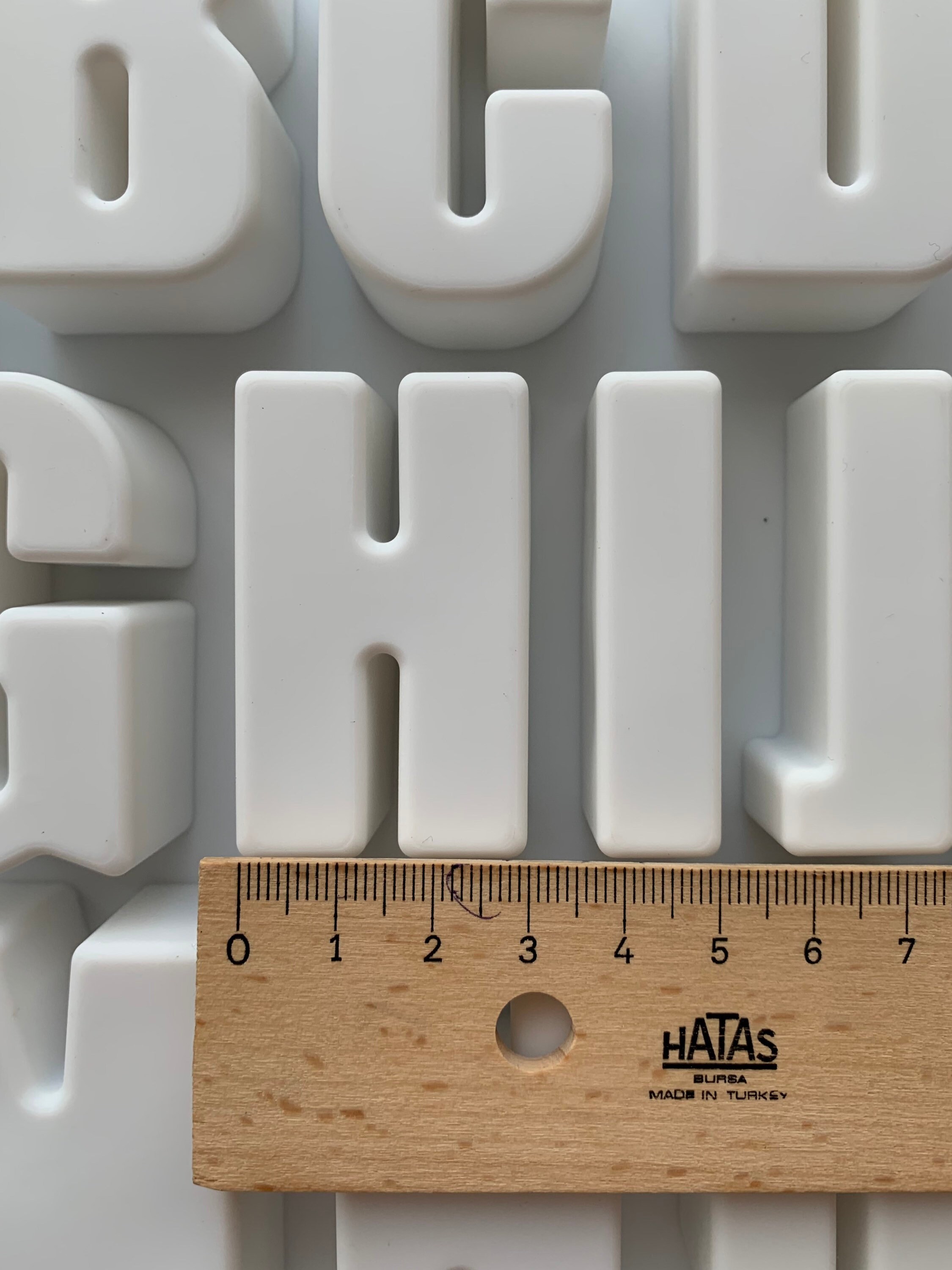 Alphabet Silicone Mold Big Letters Mold Keychain Shiny | Etsy