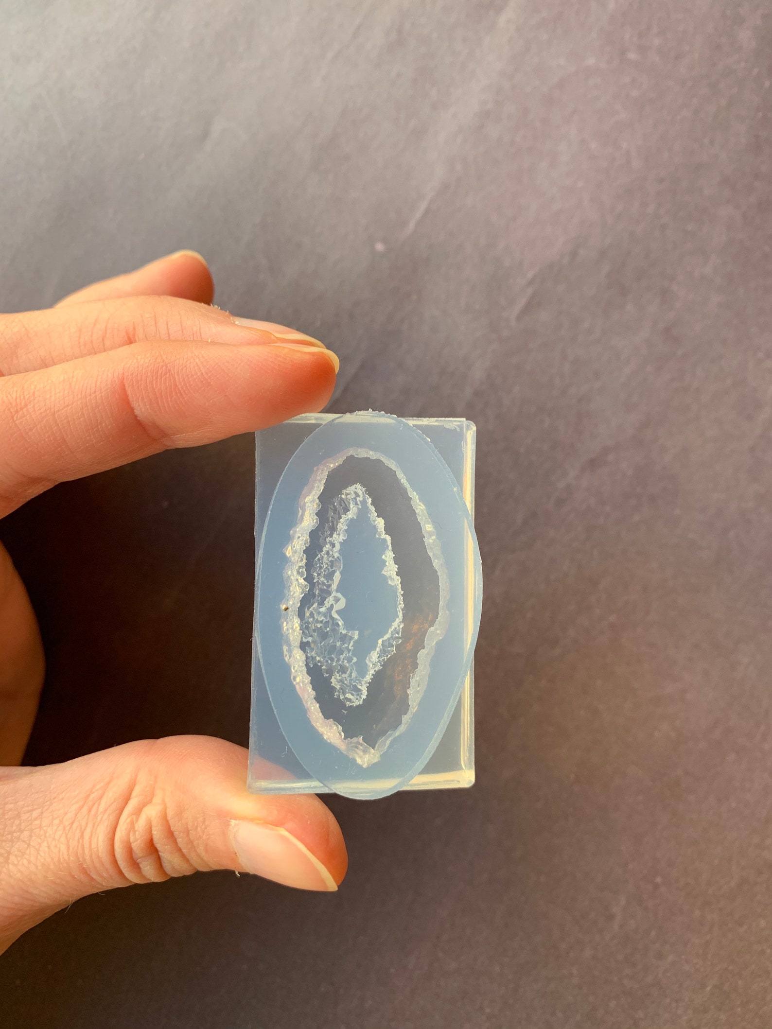 Geode Slice Pendant Mold Crystal Geode Slice Mold Geode | Etsy