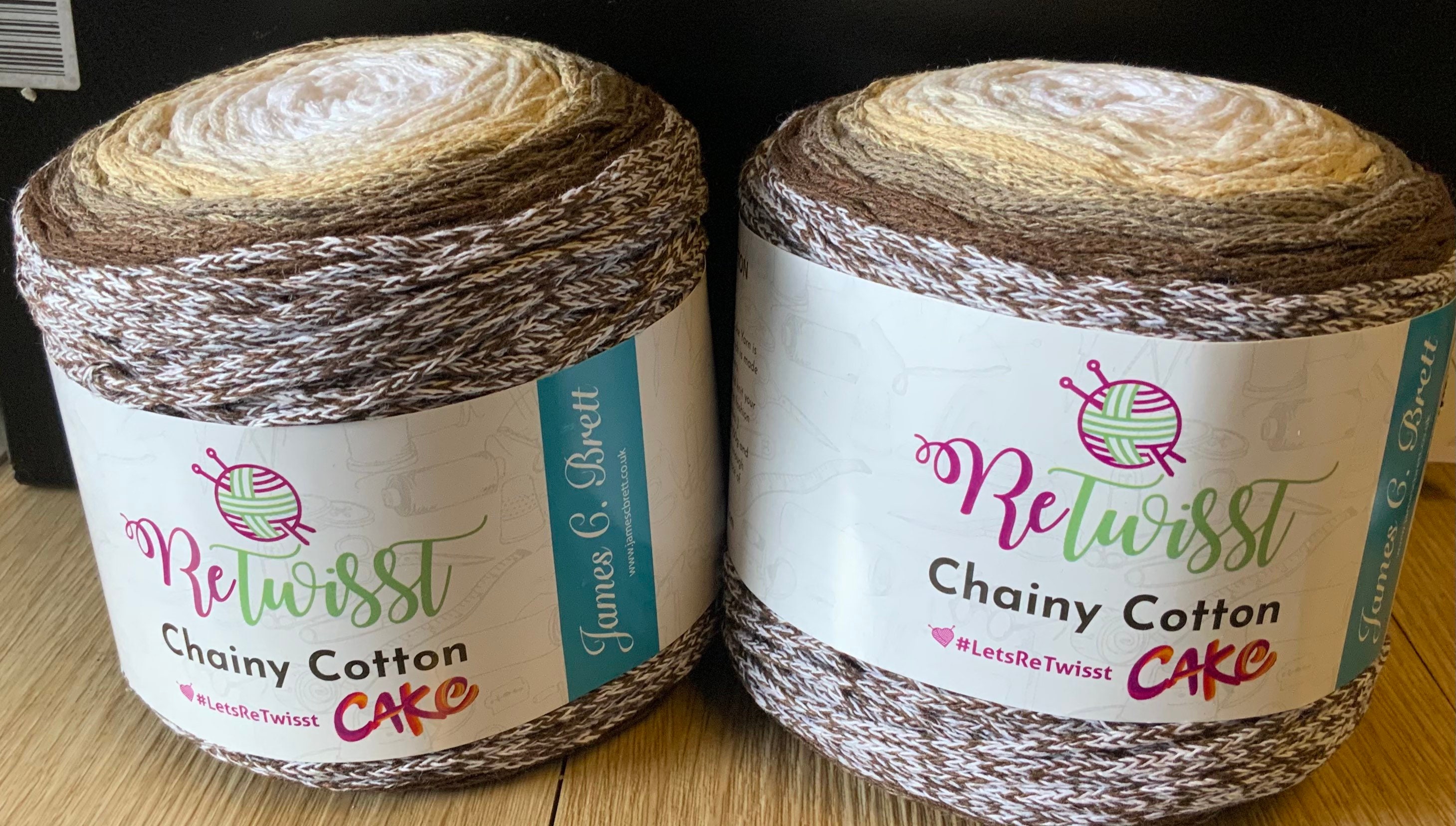 2 X 250g Retwisst Chainy Cotton Cakes Browns & Creams - Etsy