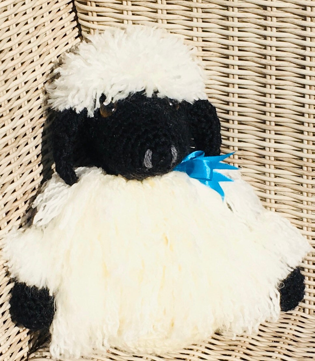 Callum the Black Nosed Sheep Large Doorstop Crochet Kit. Includes ...