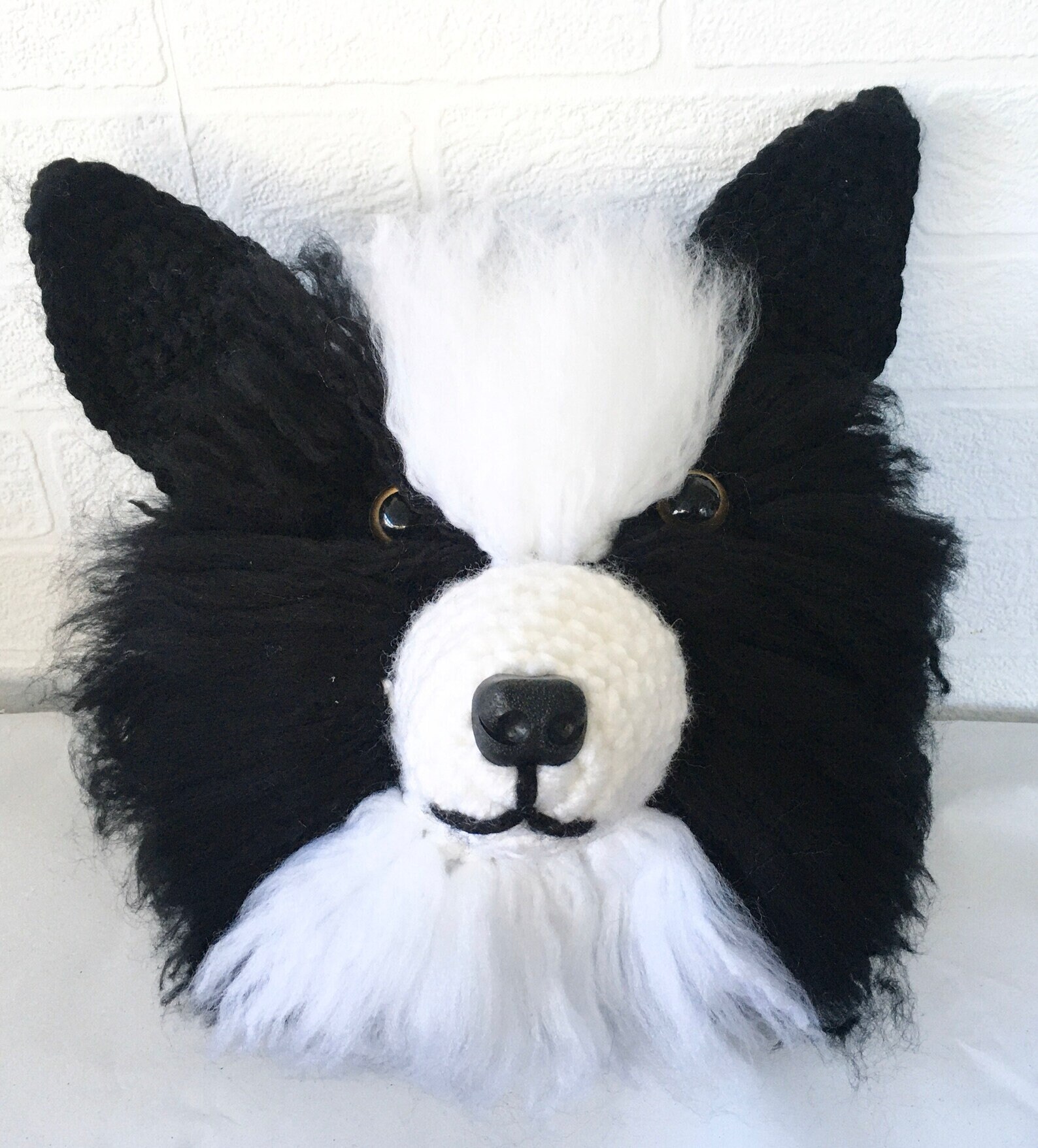 Border Collie Cushion Crochet Pattern - Etsy