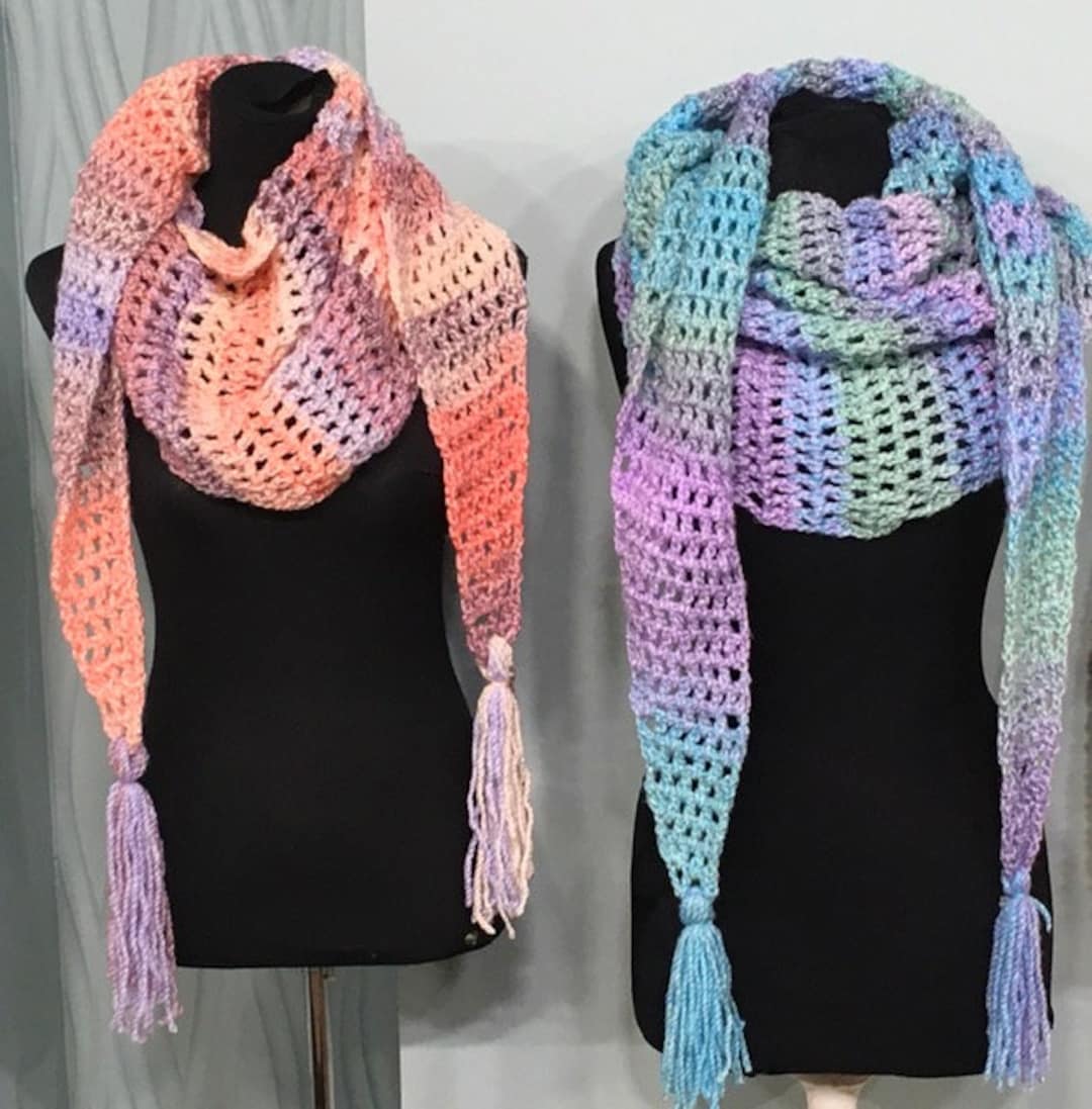 Mermaid Tail Scarf Crochet Pattern - Etsy