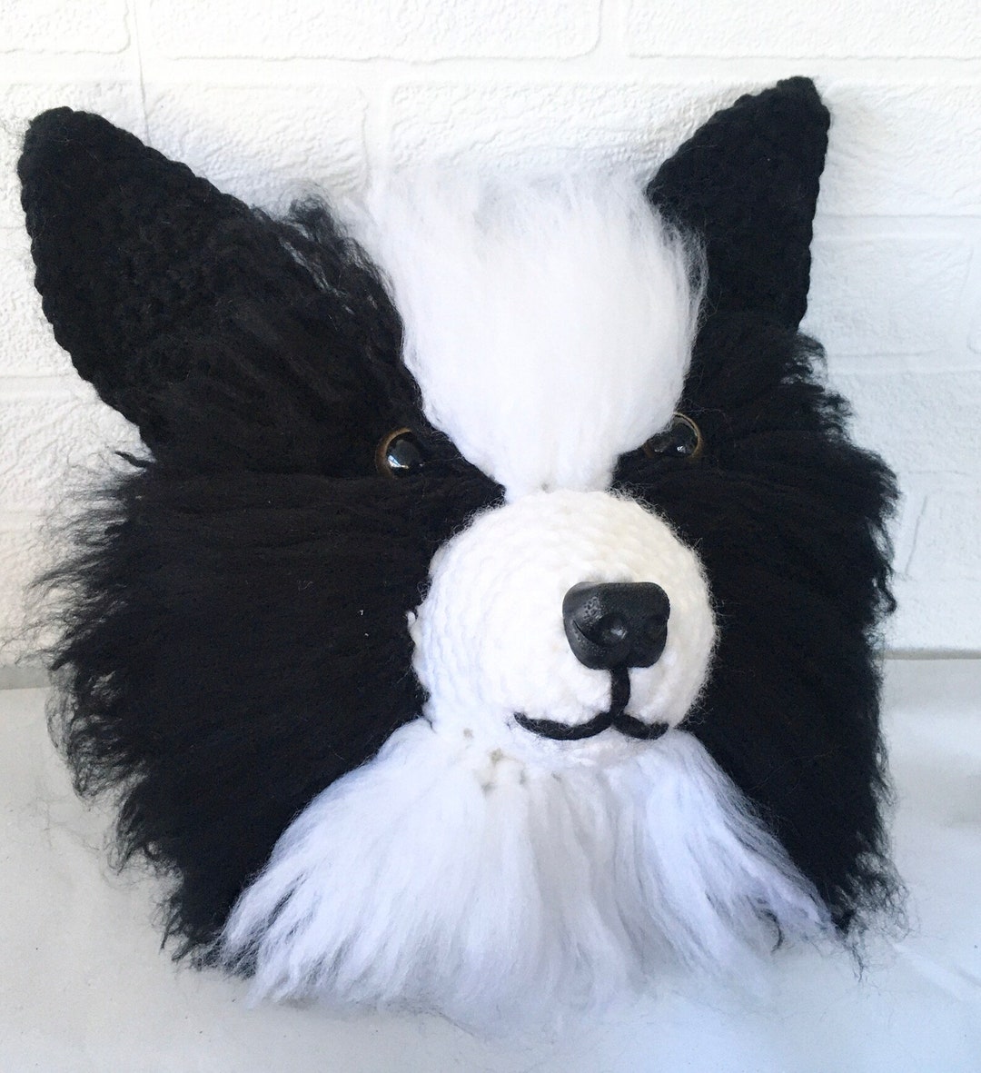 Border Collie Cushion Crochet Pattern - Etsy