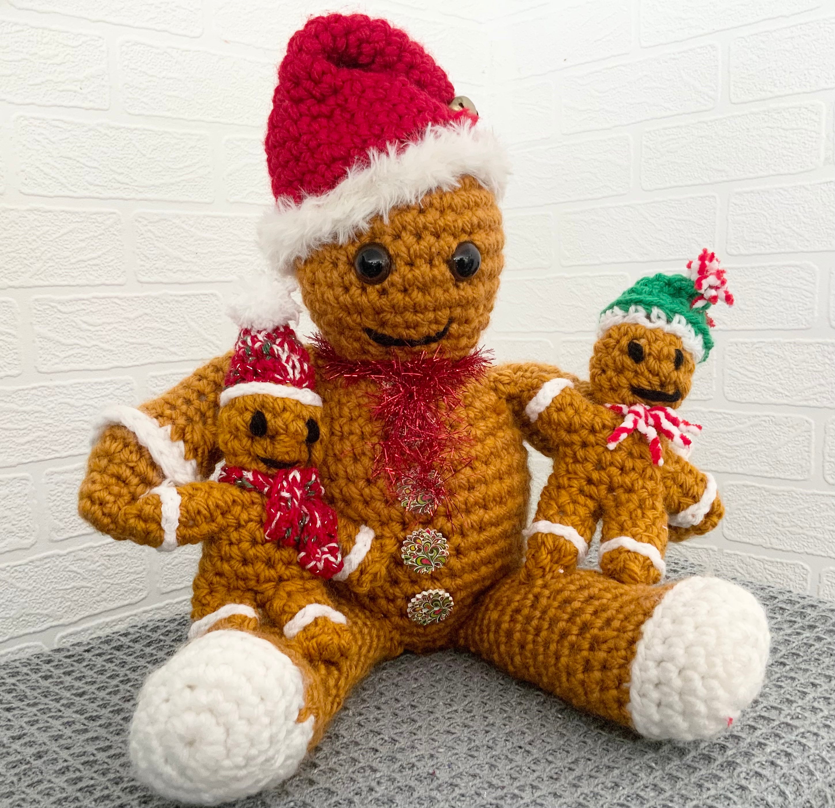 Gingerbread Family Crochet Pattern - Etsy