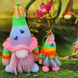 RAINBOW GONK and Baby Crochet Pattern - Etsy