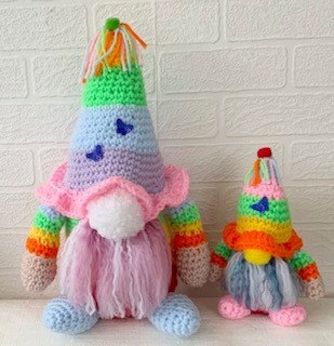 RAINBOW GONK and Baby Crochet Pattern - Etsy