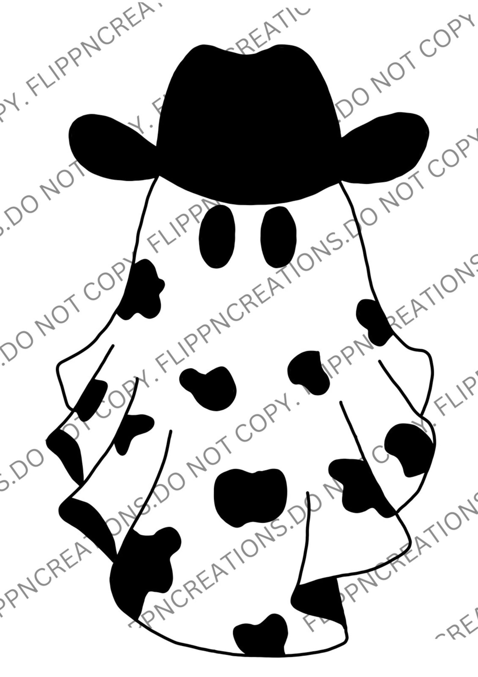 Cowboy Ghost. Spooky Cowboy. PNG File. Digital File Download Ghost. - Etsy