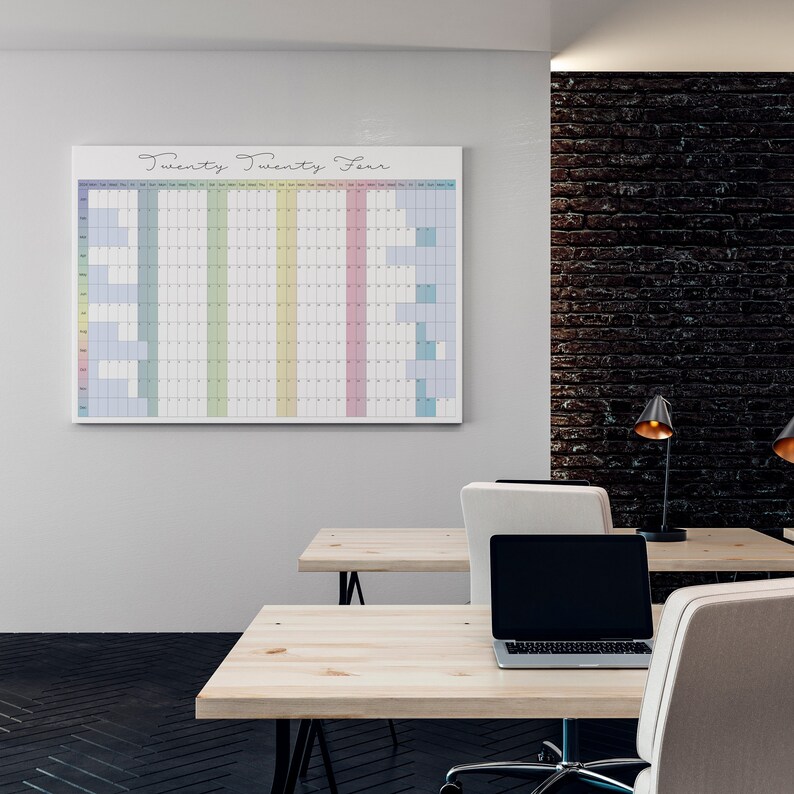 Wall Planner 2024, A0 Wall Planner, Horizontal Planner, Landscape ...