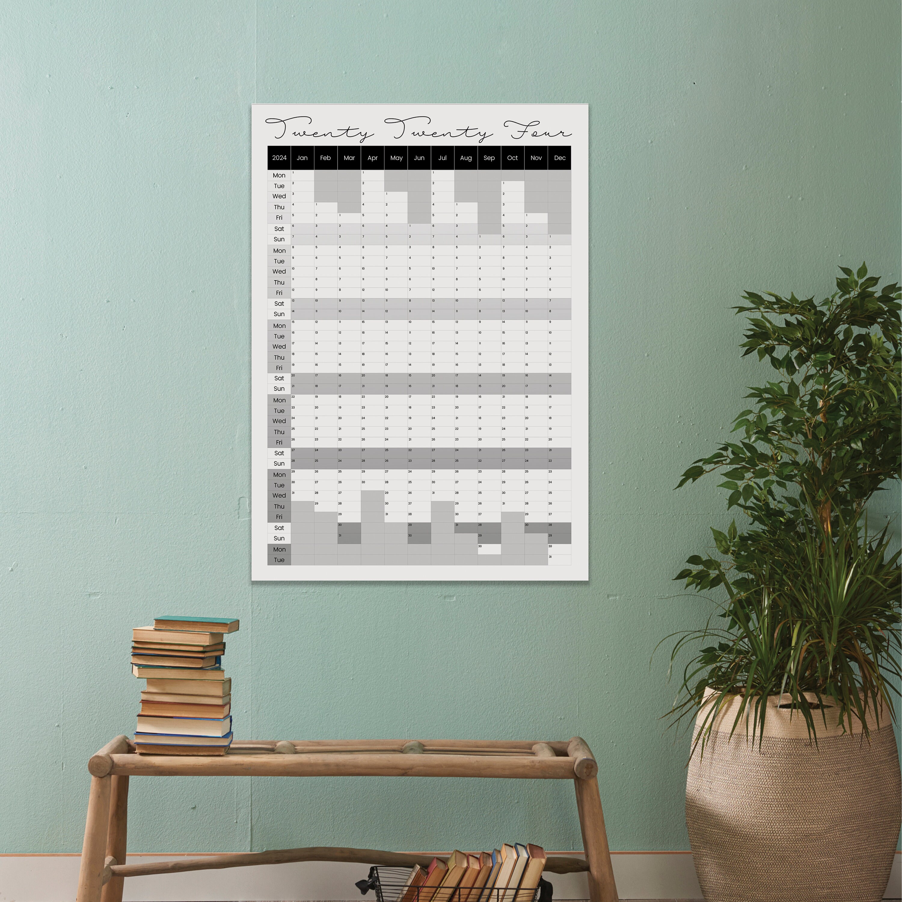Wall Planner 2024, A1 Wall Planner, Vertical Planner, Portrait Planner ...