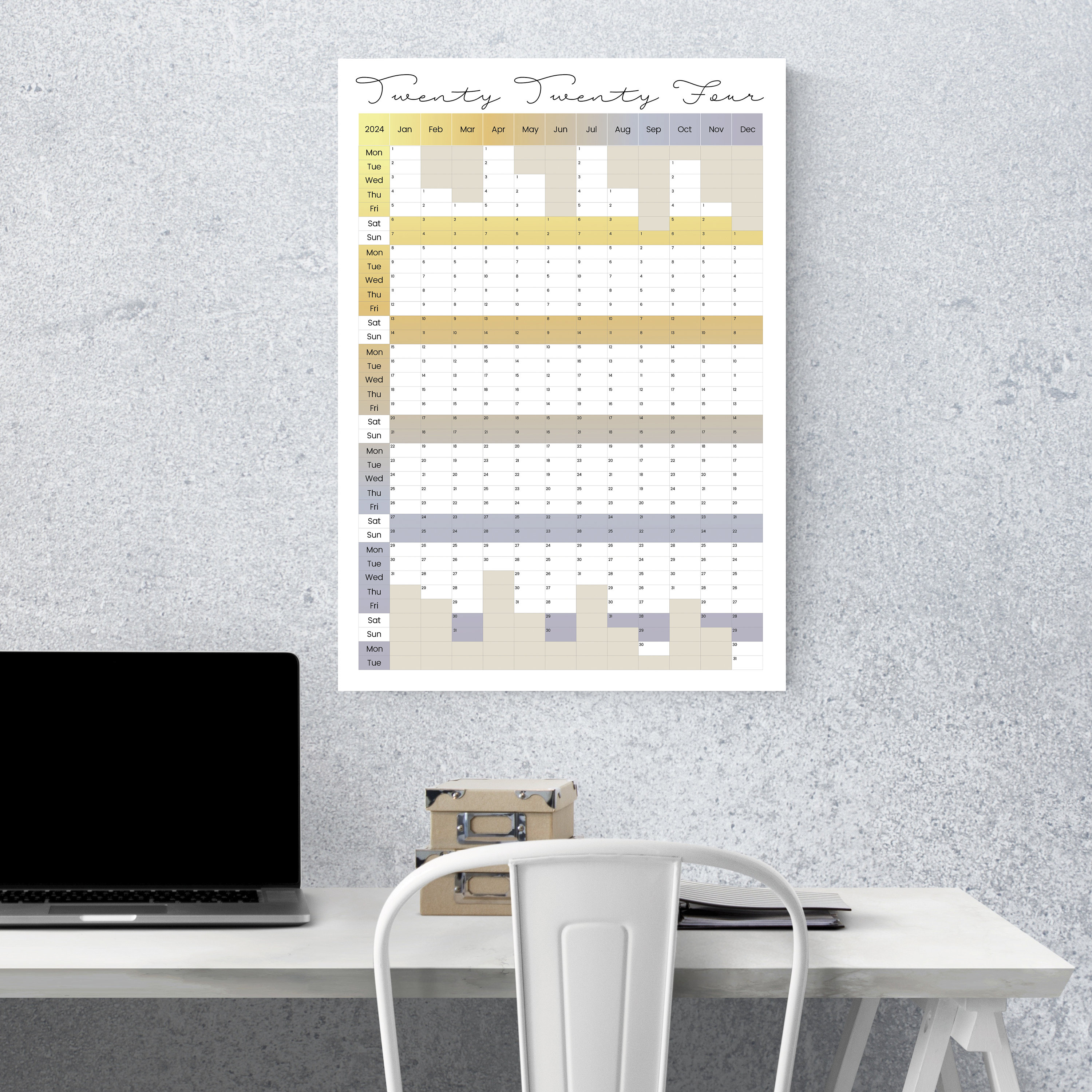 Wall Planner 2024 A1 Wall Planner Vertical Planner Portrait - Etsy