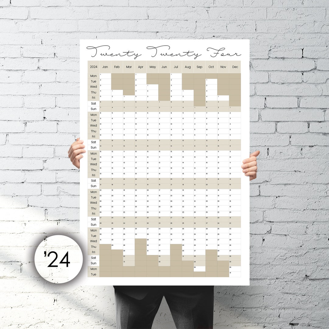 Wall Planner 2024, A1 Wall Planner, Vertical Planner, Portrait Planner ...