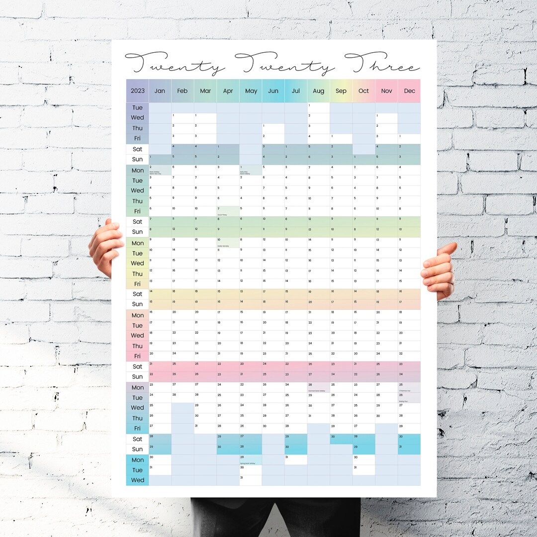 Wandplaner 2023 UK Planer Mit Feiertagen Sofort Download A1 Etsy de wandplaner-2023-uk-planer-mit-feiertagen-sofort-download-a1-etsy-de