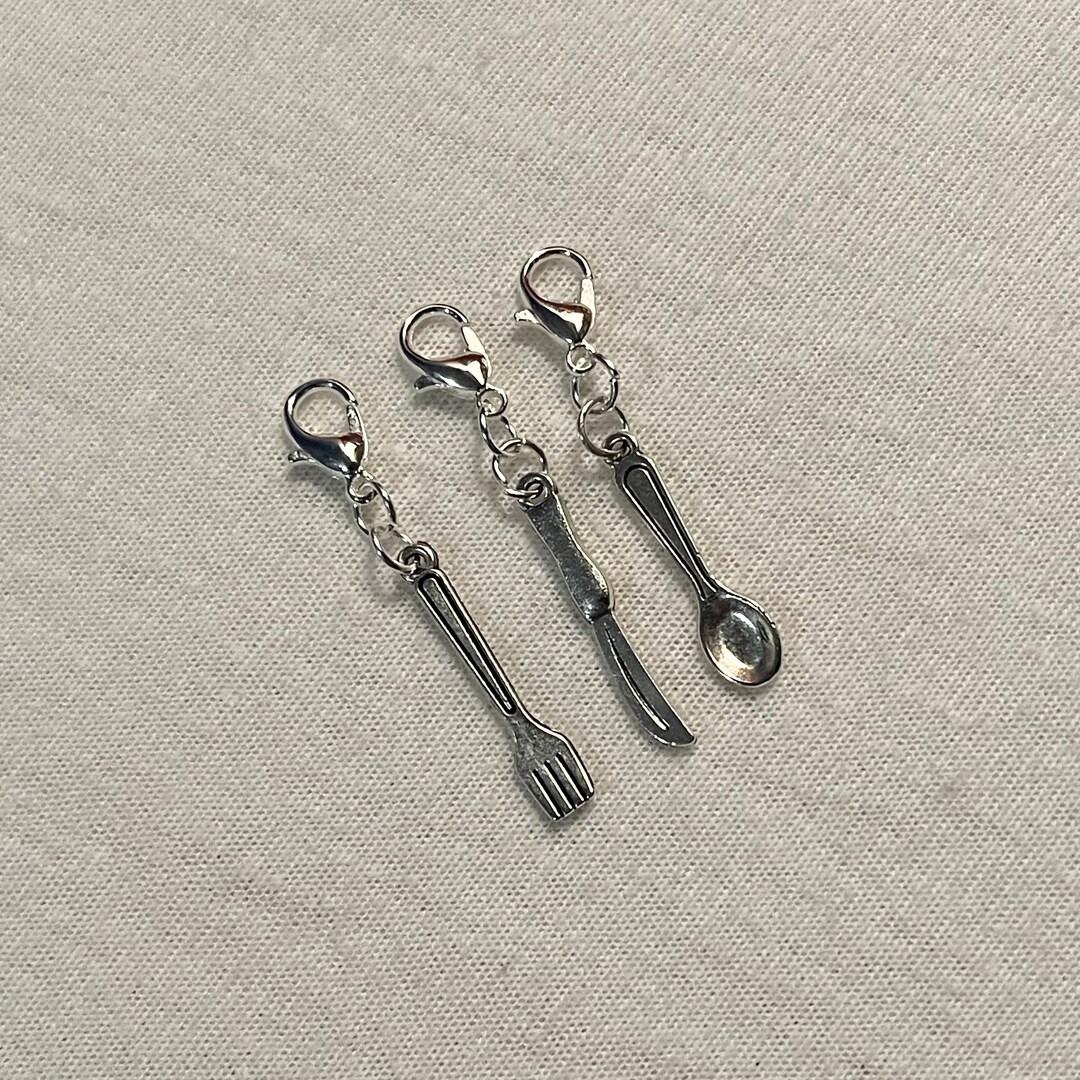 Silverware Stitch Markers Progress Keepers - Etsy