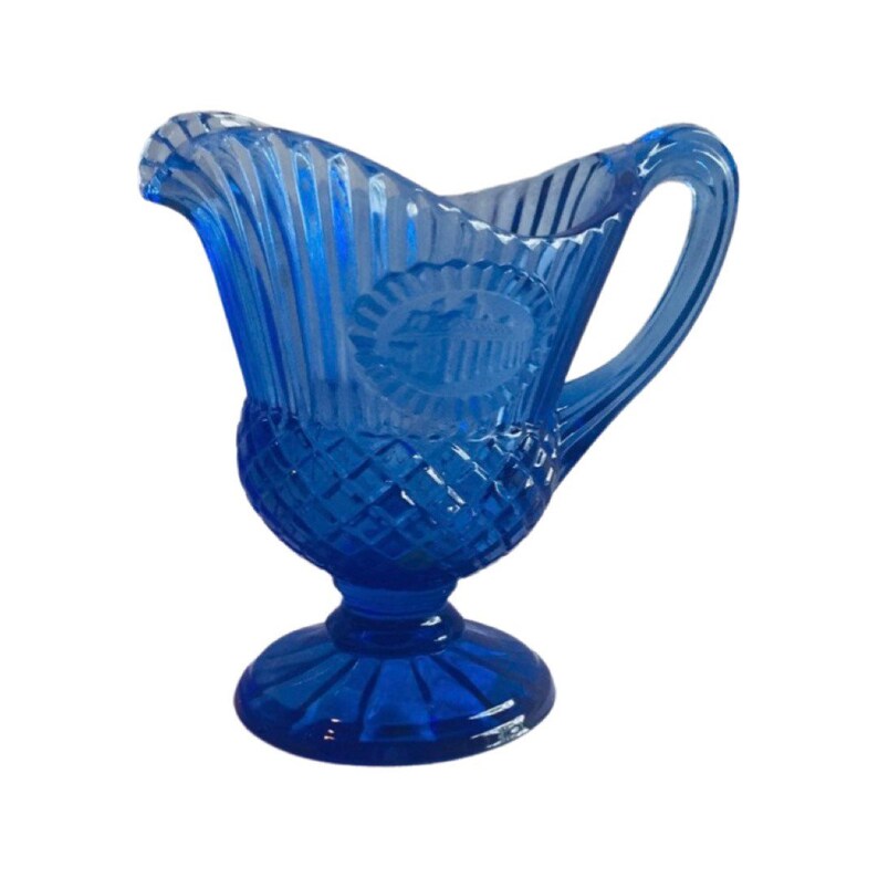 Avon / Cobalt Blue Glass / Washington Home Pitcher / Creamer - Etsy