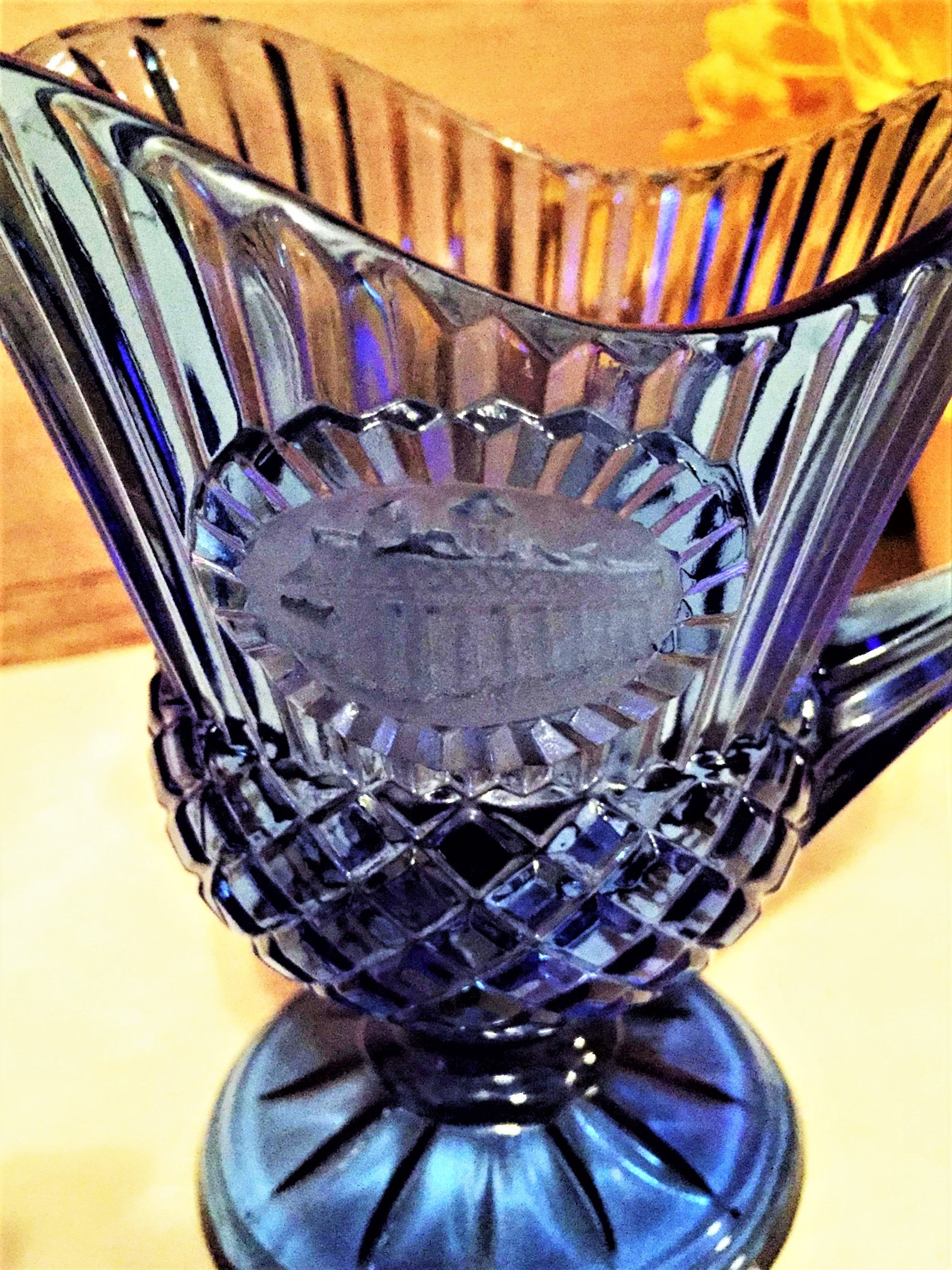 Avon / Cobalt Blue Glass / Washington Home Pitcher / Creamer - Etsy