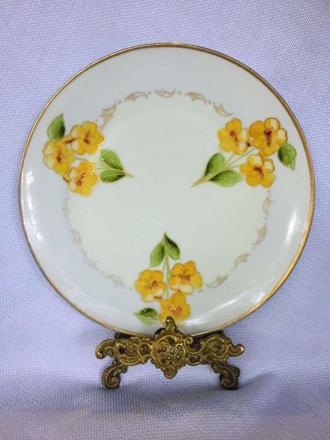 J&C Bavaria Porcelain Daffodil Plate / Original Signed Collectible - Etsy