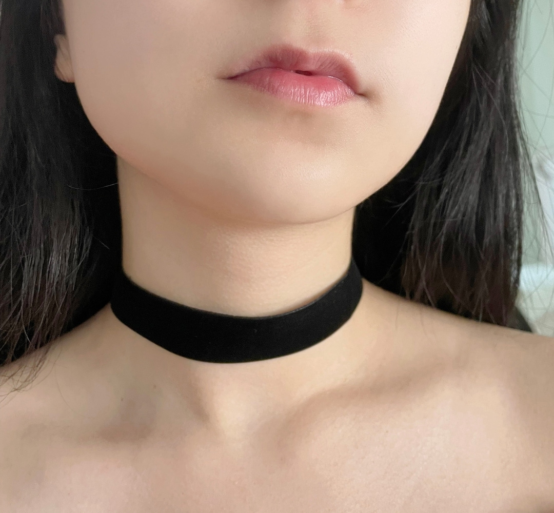 Black Choker Necklace Velvet Ribbon Choker Necklace - Other Colors ...