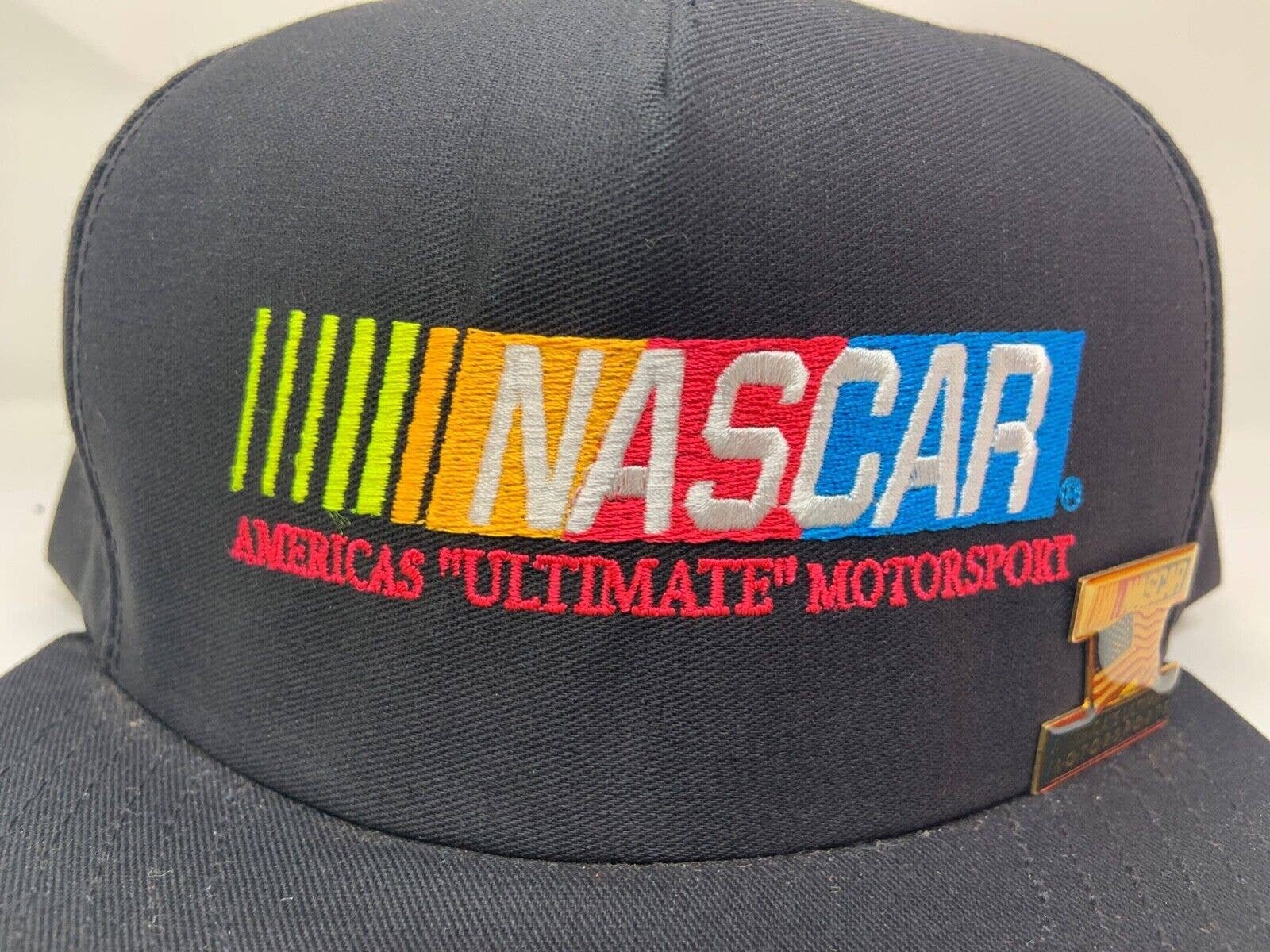 New Vintage Nascar Hat All Black NASCAR Logo Corporate Image - Etsy
