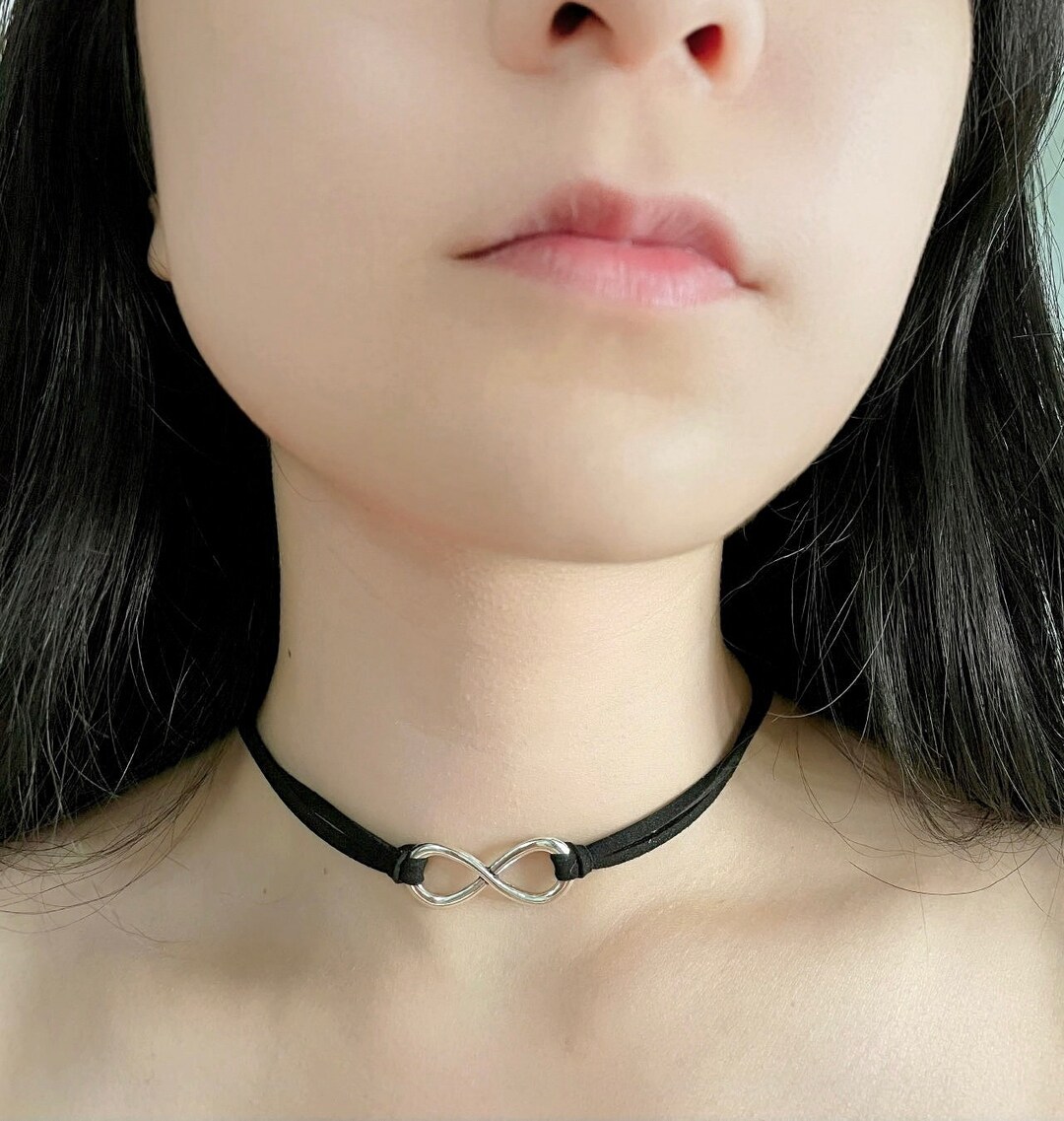 Infinity Choker Necklace Forever Black Choker Necklace for Girlfriend ...