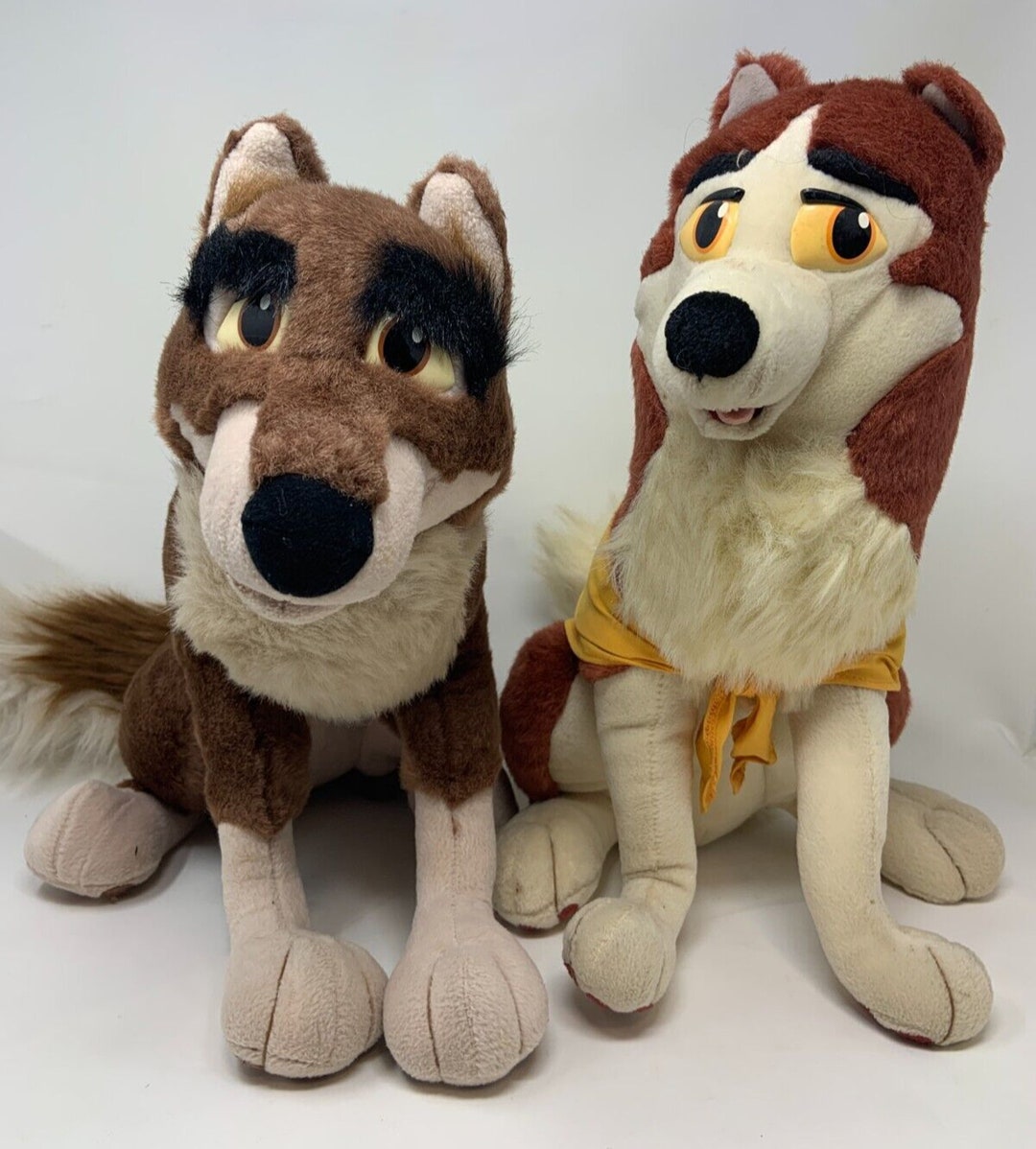 VINTAGE 1995 Universal Studios Balto & Jenna Plush Husky Dog, Sitting ...