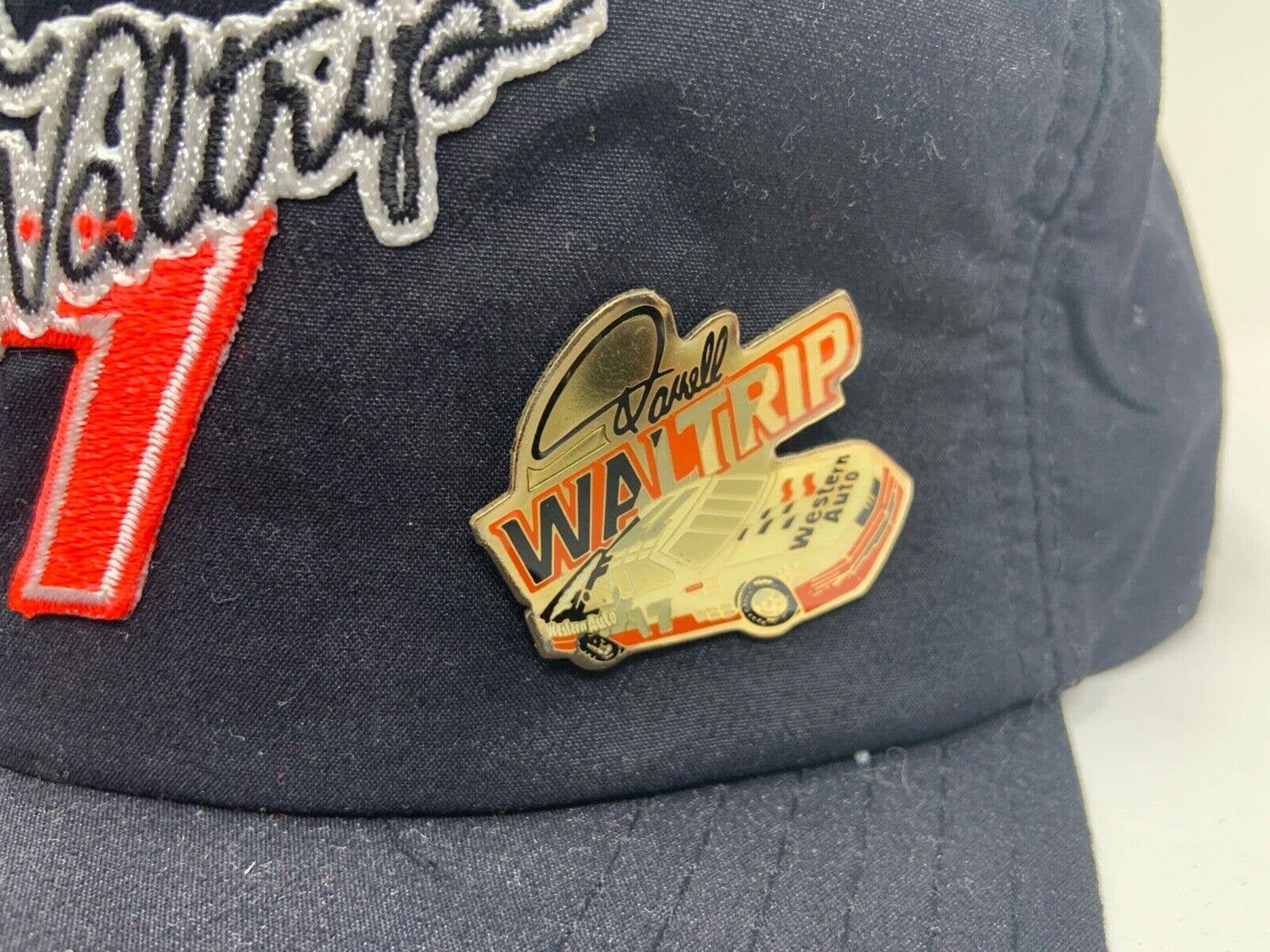 Vintage Darrell Waltrip #17 Western Auto NASCAR Race Hat Cap With Pin ...