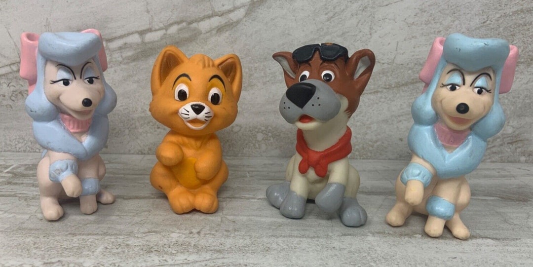 VTG 1988 Mcdonalds Happy Meal Toy Oliver and Company Finger Puppet Lot ...