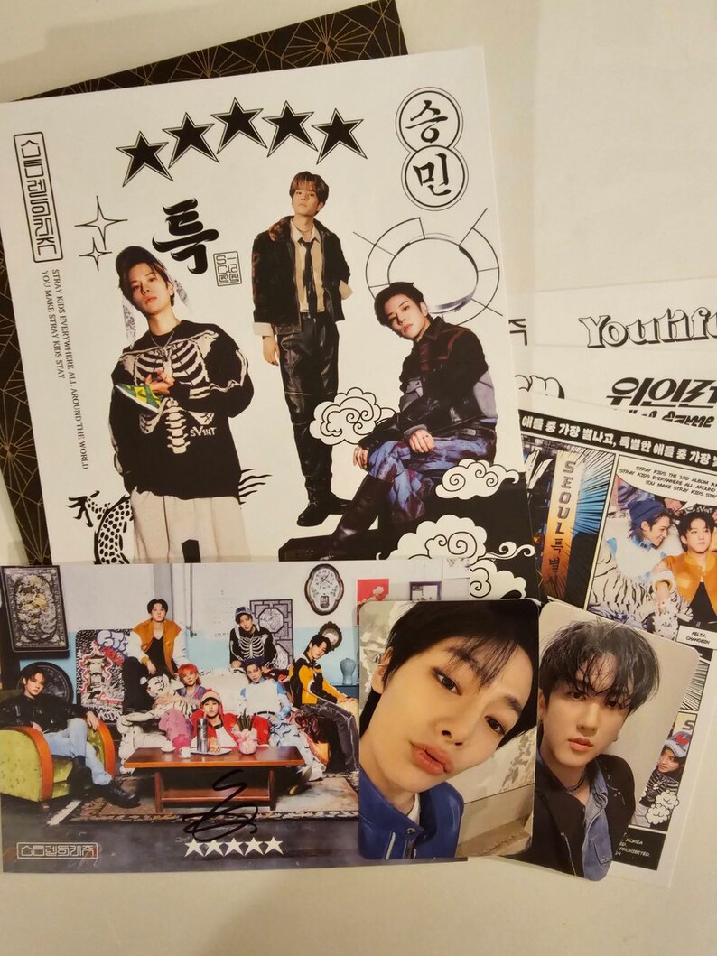 Stray Kids "5-star" Signed Postcard + Album/full Inclusions - Etsy