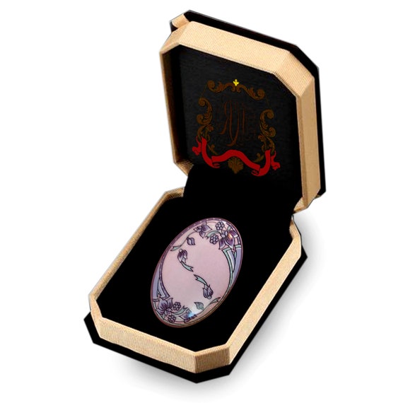 Original MICHAELA FREY enamel brooch. Designer jewelr… - Gem