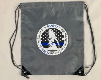 Firefighter Drawstring Bag - Etsy