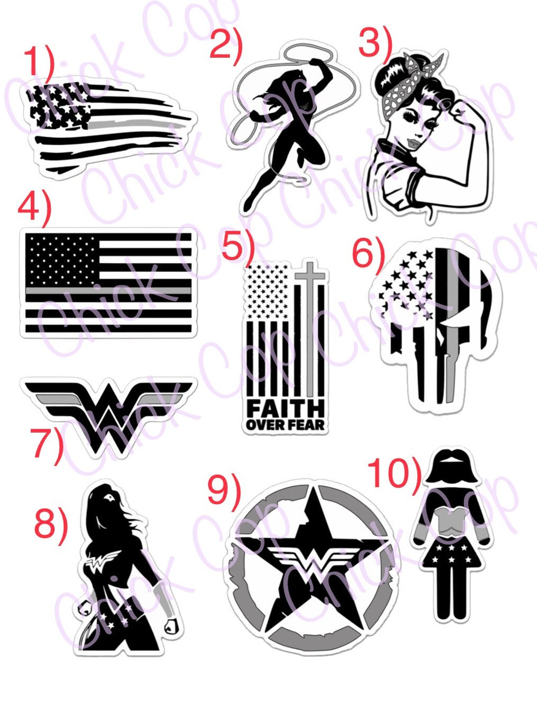 Corrections Officer Women Stickers - Etsy