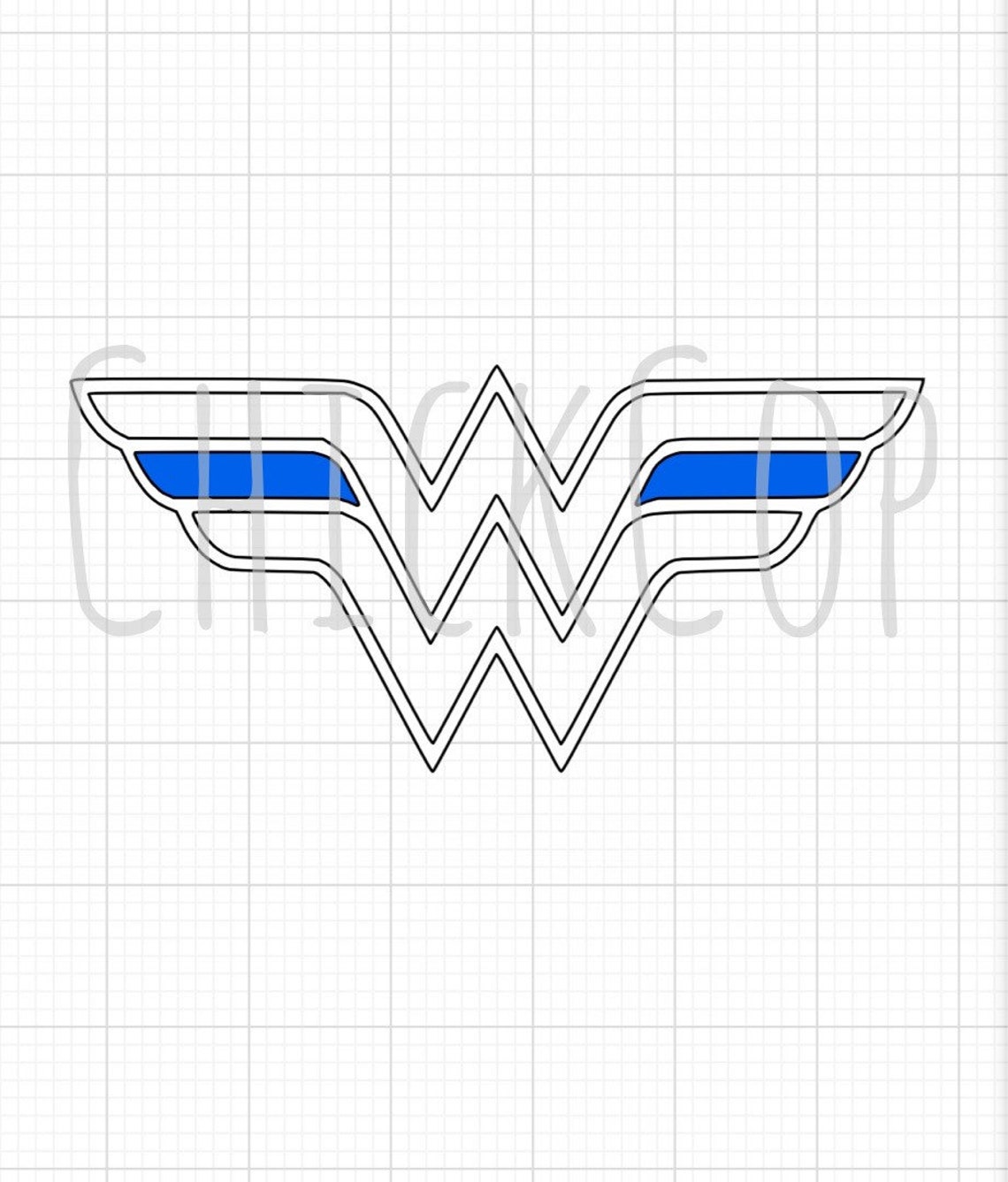 Thin Blue Line Police Women Warrior Woman Decal - Etsy.de
