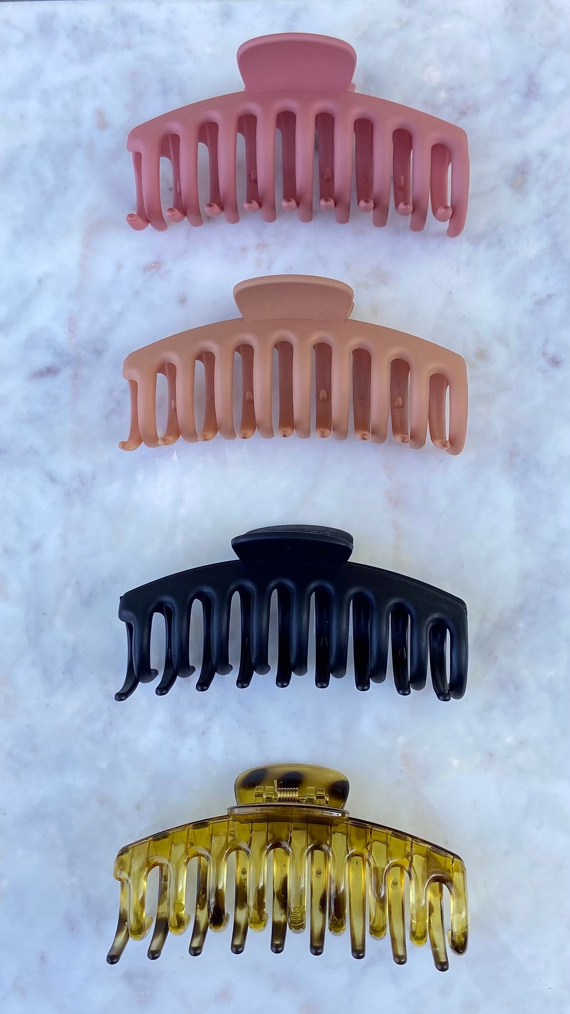 Matte Hair Claw Hair Claw Clip Claw for Long Hair Hair Claw | Etsy