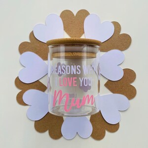 Personalised Reasons Why I/we Love You Name & Message Jar • Mother’s ...