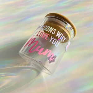 Personalised Reasons Why I/we Love You Name & Message Jar • Mother’s ...