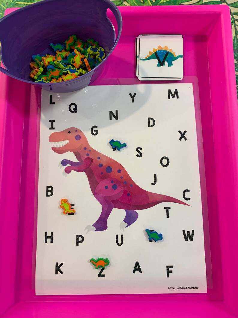 Dinosaur Preschool and Prek Math and Literacy Printable Learning Pack ...