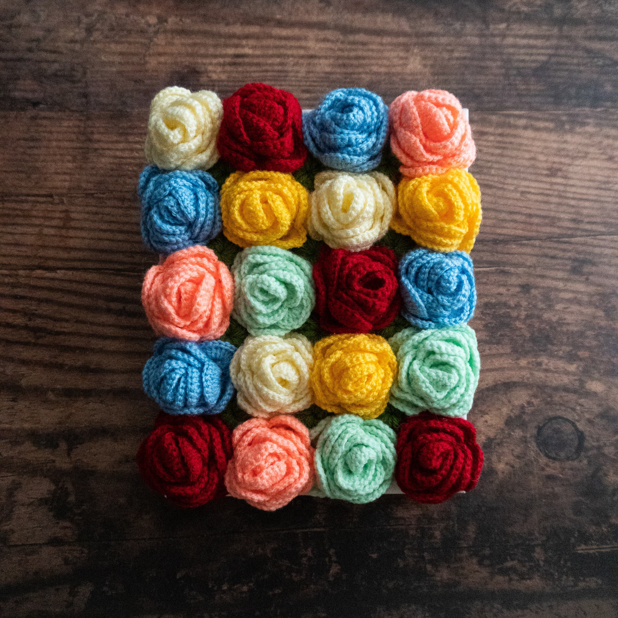 Handmade Crochet Mural / Flowers / Roses / - Etsy