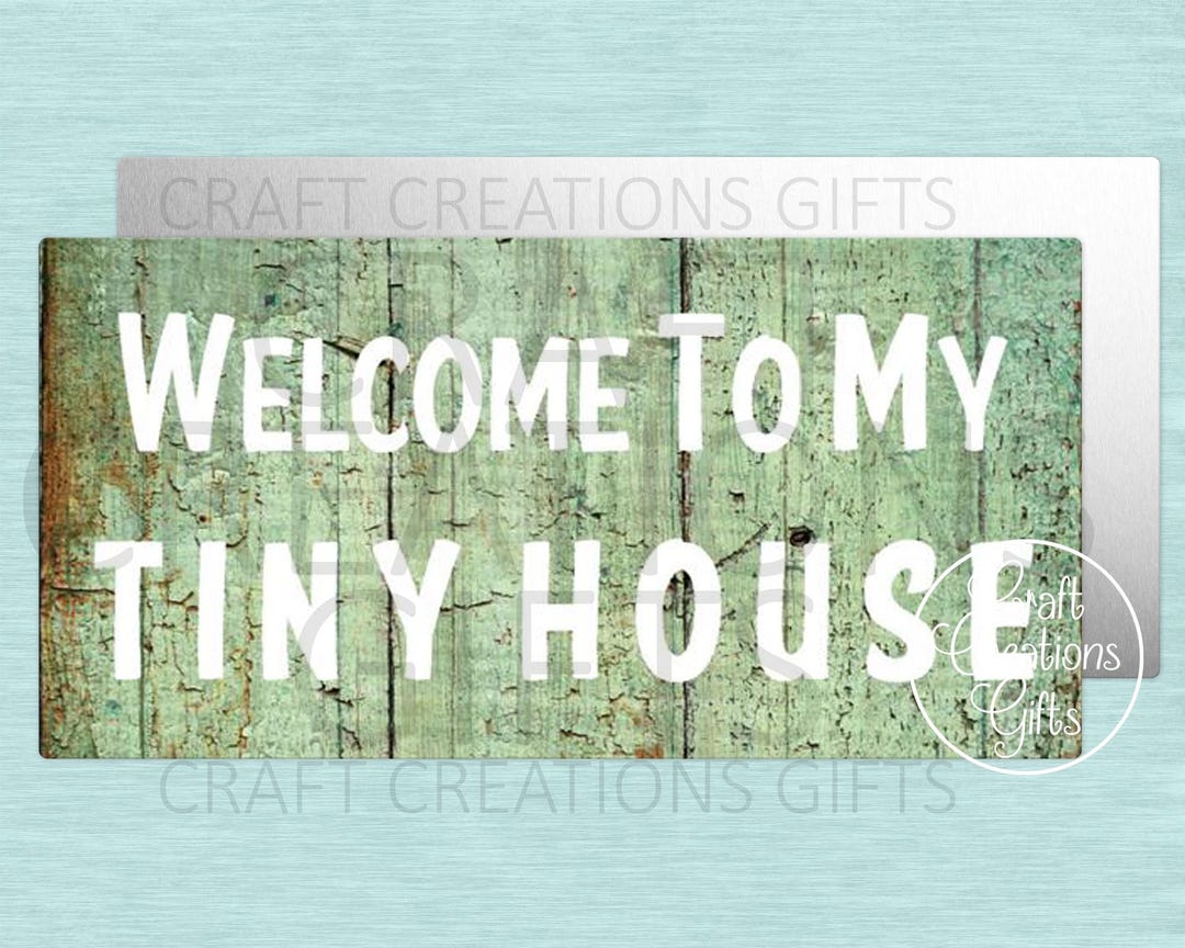 MINIATURE SIGN Welcome to My Tiny House Dollhouse Mini Wall Art Room ...