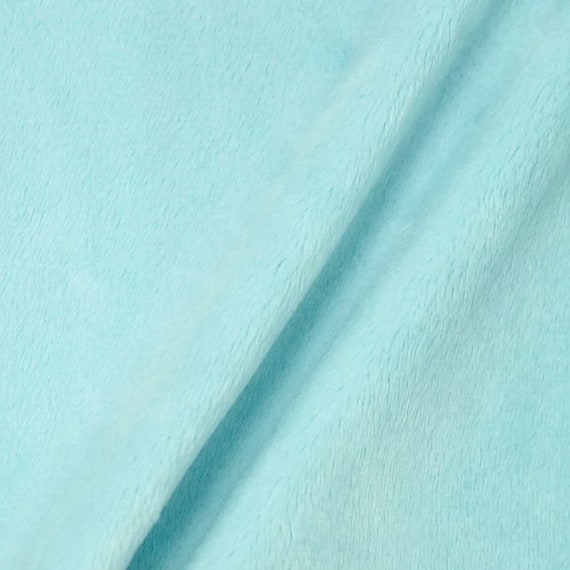 Lara ICY BLUE Solid Smooth Minky Fabric for Quilting | Etsy
