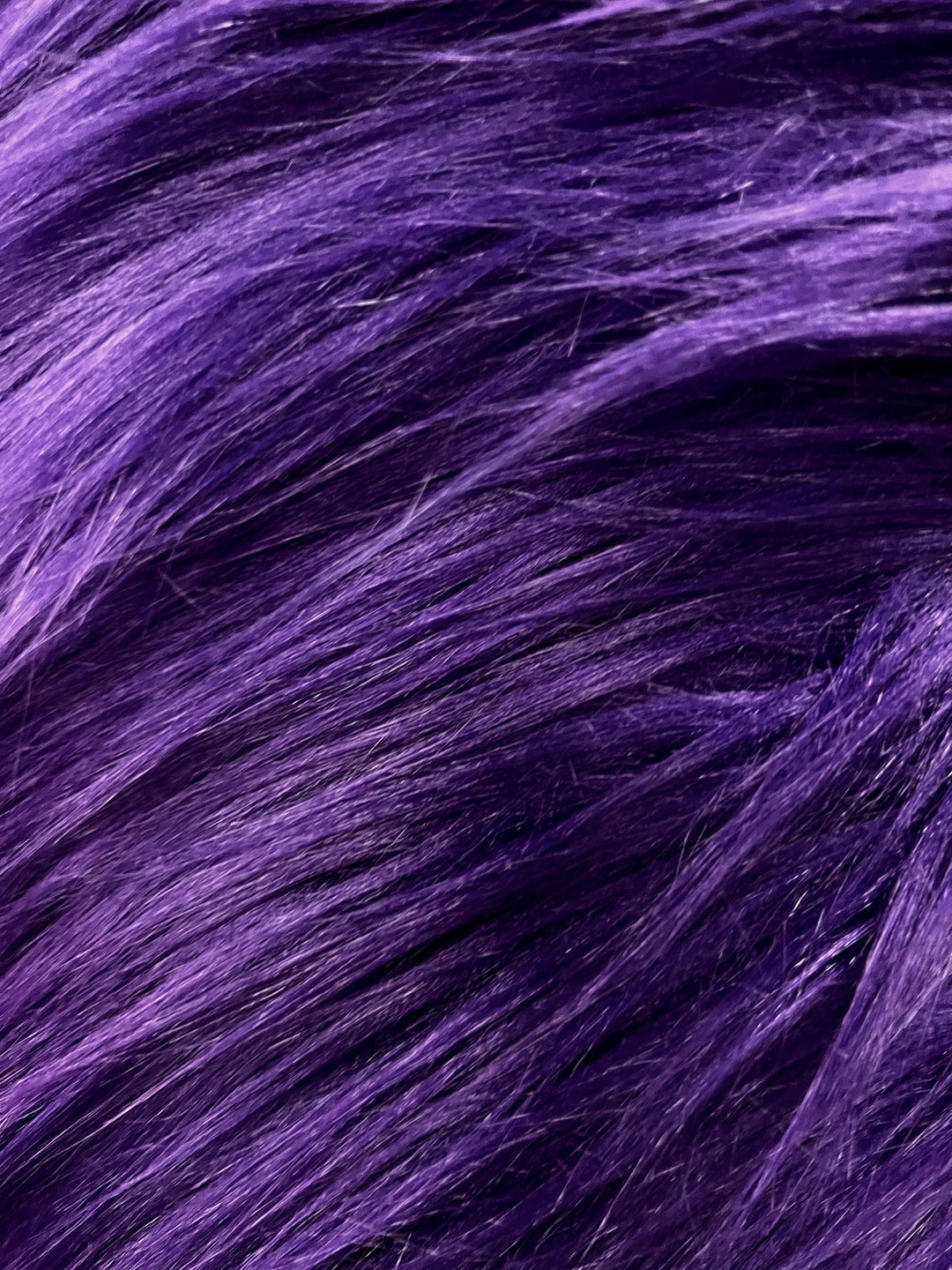 Anika PURPLE Soft 4" Long Pile Faux Fur Fabric for Fursuit, Cosplay ...
