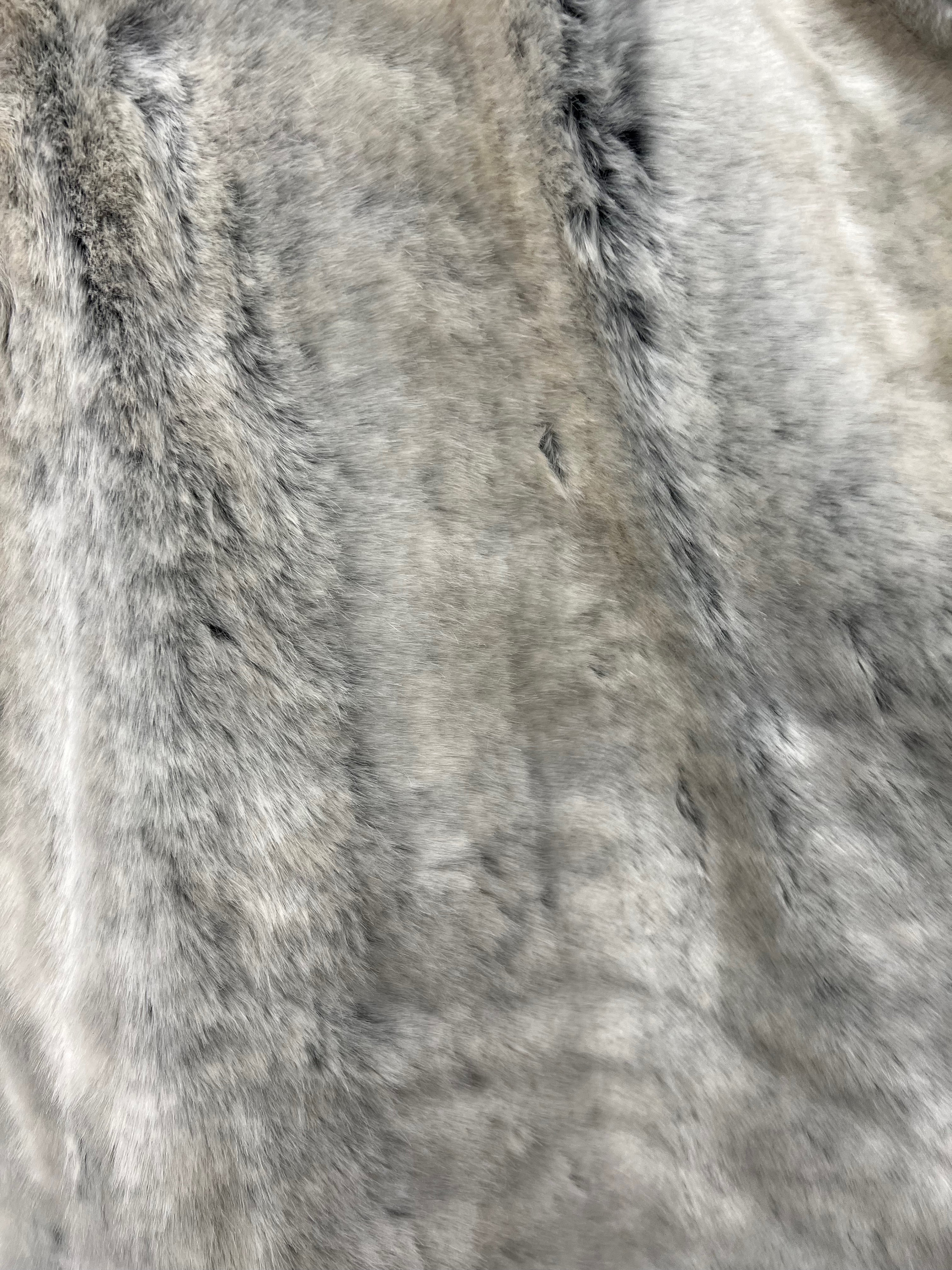 Euphoria Light BEIGE/WHITE/BLACK Ultra Soft Minky Rabbit Faux Fur ...
